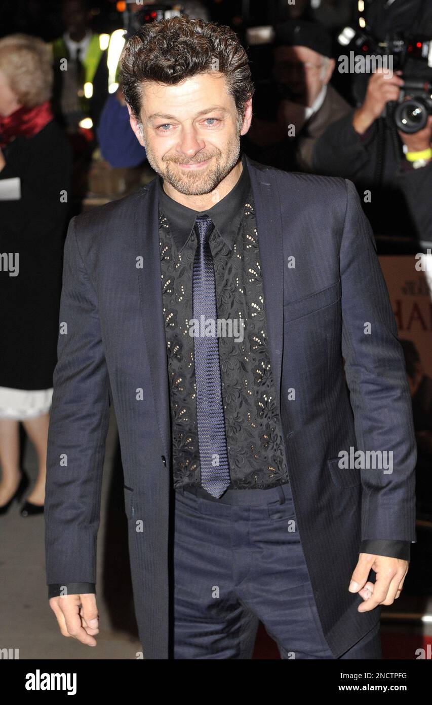 British actor Andy Serkis poses prior to the premiere of the film ...