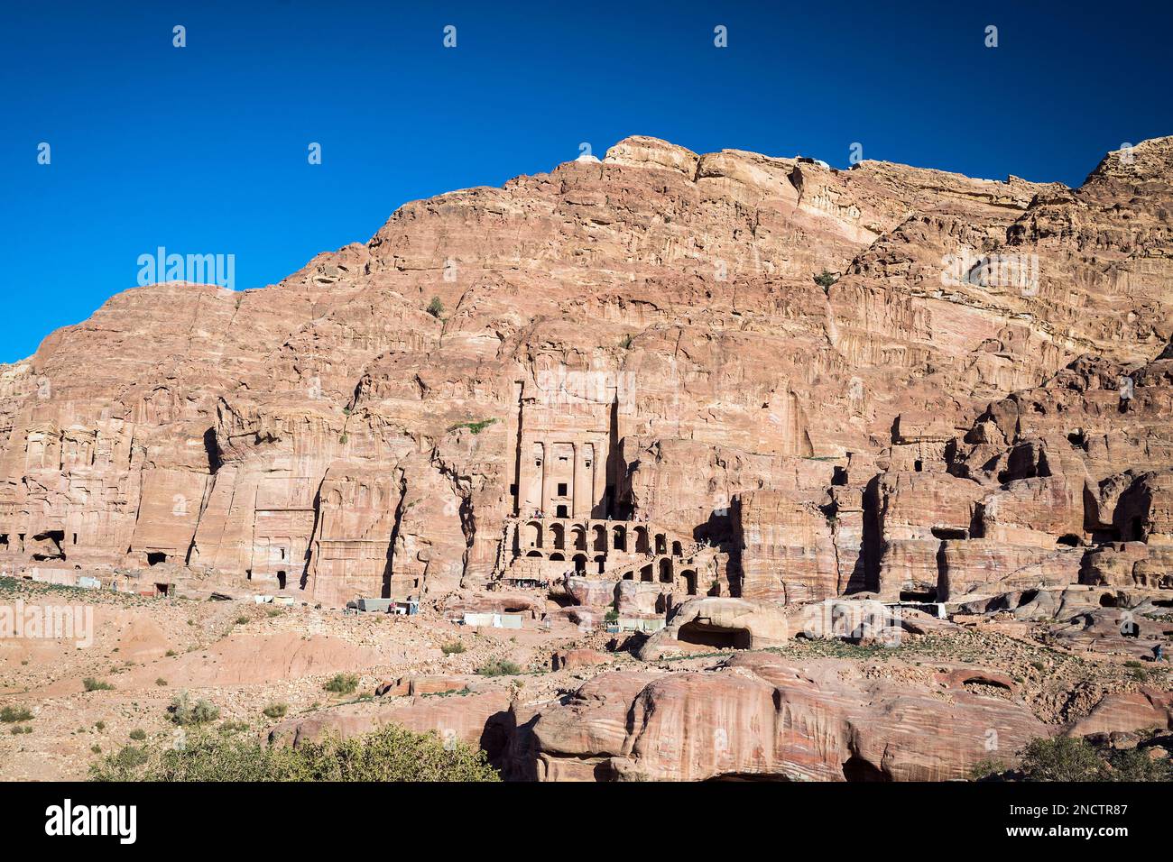 The royal temple in Petra, southern Jordan Stock Photo - Alamy