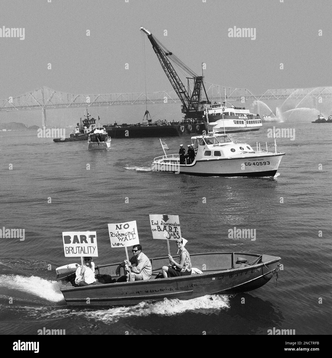 This was the scene on San Francisco Bay as the official start of ...