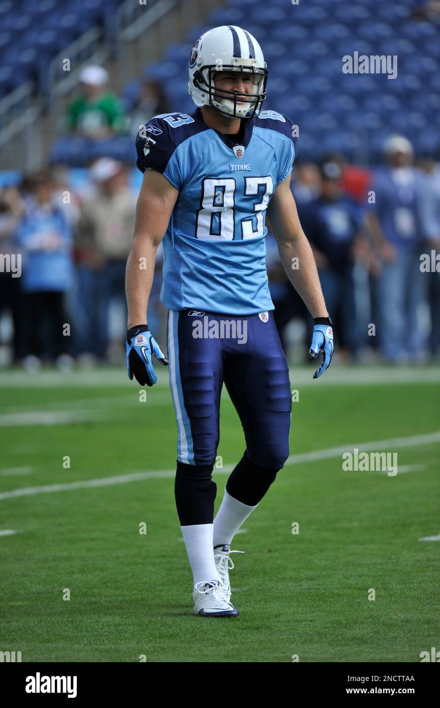 Tennessee Titans wide receiver Marc Mariani (83) warms up before an NFL ...