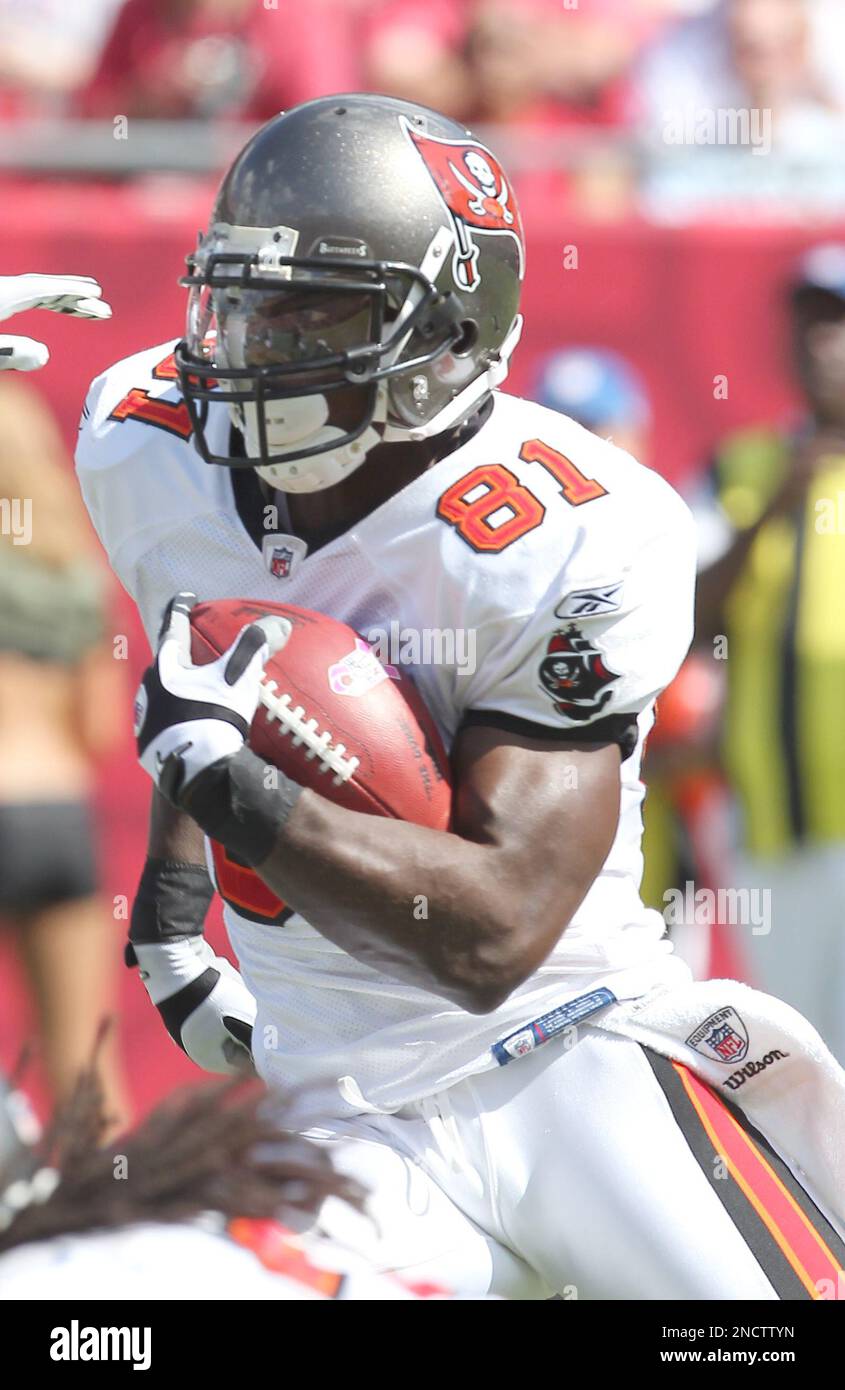 Tampa Bay Buccaneers wide receiver Micheal Spurlock (81) brings the ...