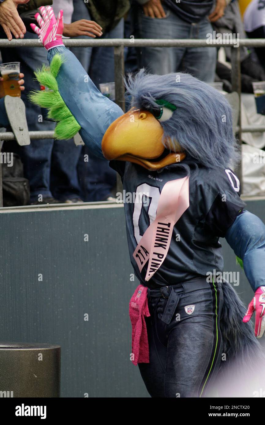 Seattle Seahawks’ mascot in action against the Arizona Cardinals during ...