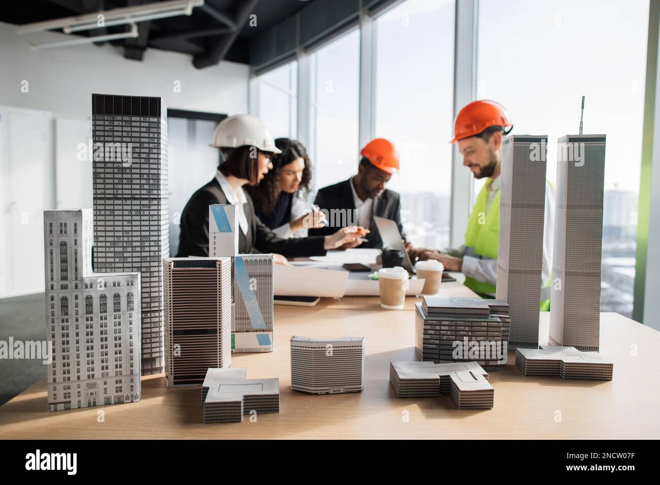 Focus on architecture design of buildings with residential project ...