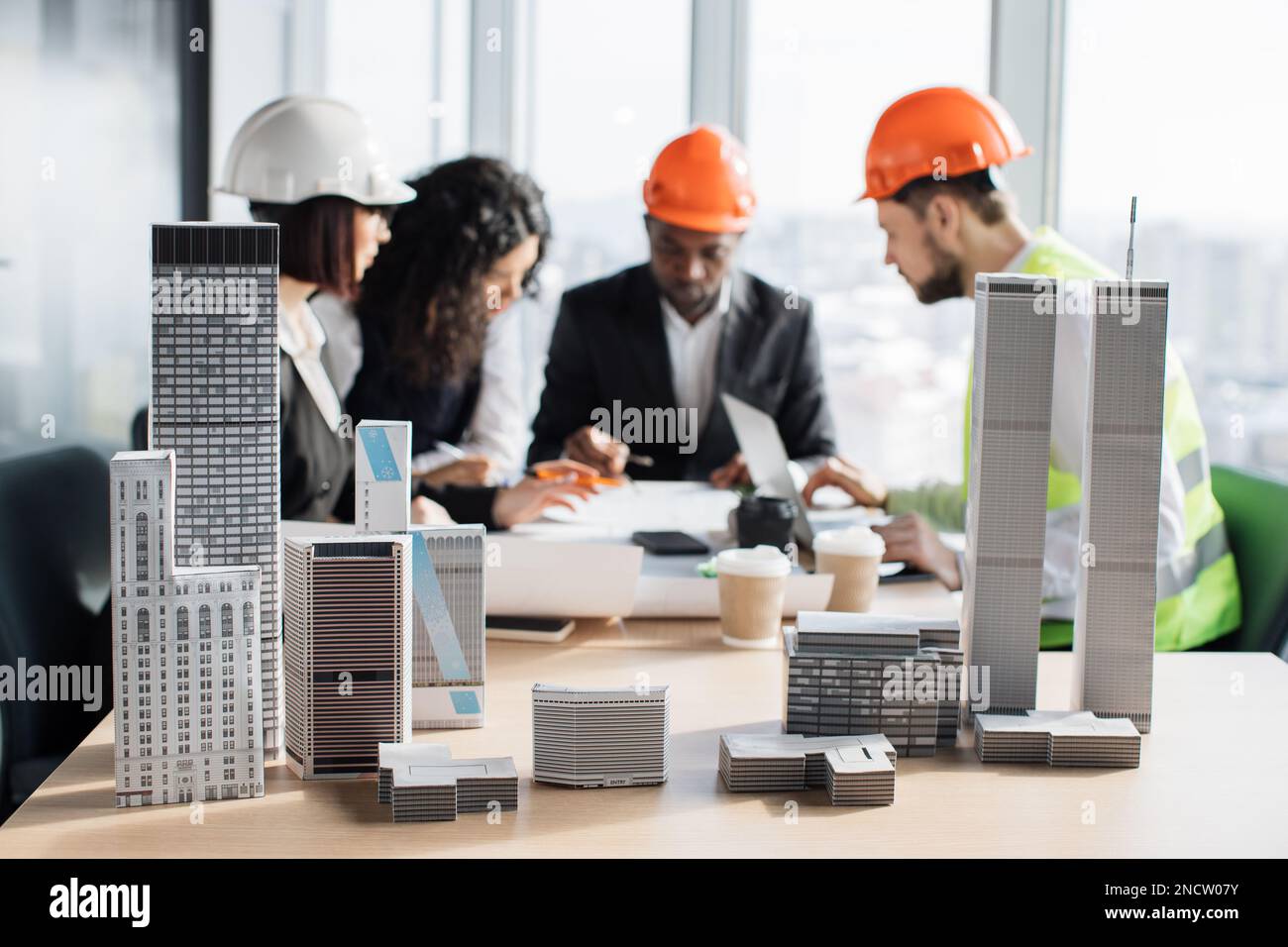 Focus on architecture design of buildings with residential project ...