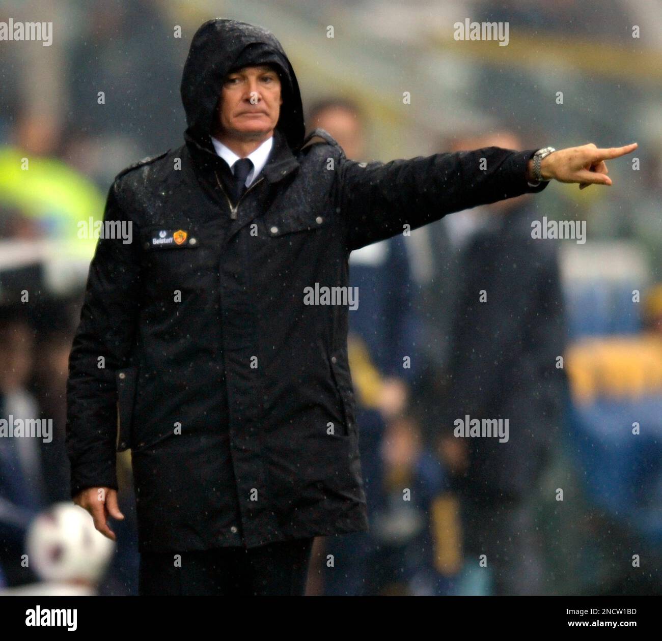 AS Roma coach Claudio Ranieri gestures during a serie A soccer match ...