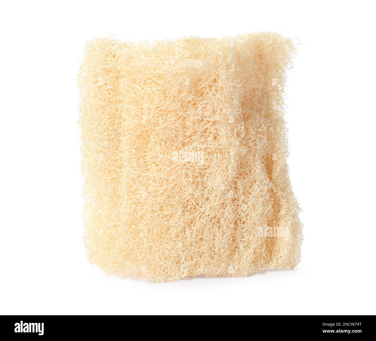 Natural shower loofah sponge isolated on white Stock Photo - Alamy