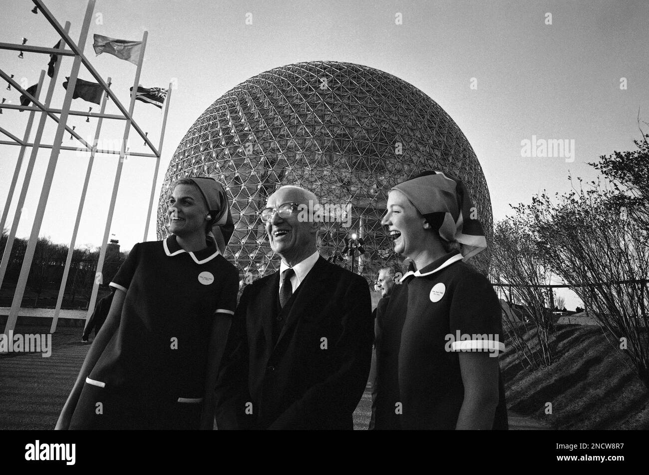 R. Buckminster Fuller, designer of the United States Pavilion at Expo ...