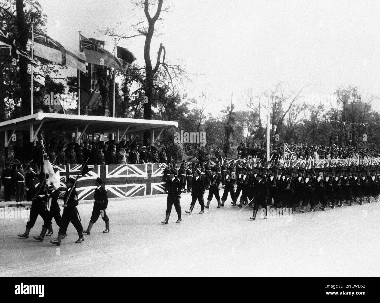 British Prime Minister Winston Churchill stood proudly in the heart of ...