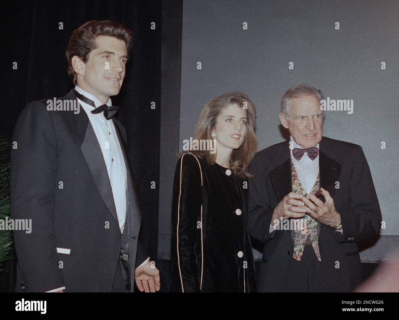 John F. Kennedy, Jr., left, and his sister, Caroline Kennedy ...