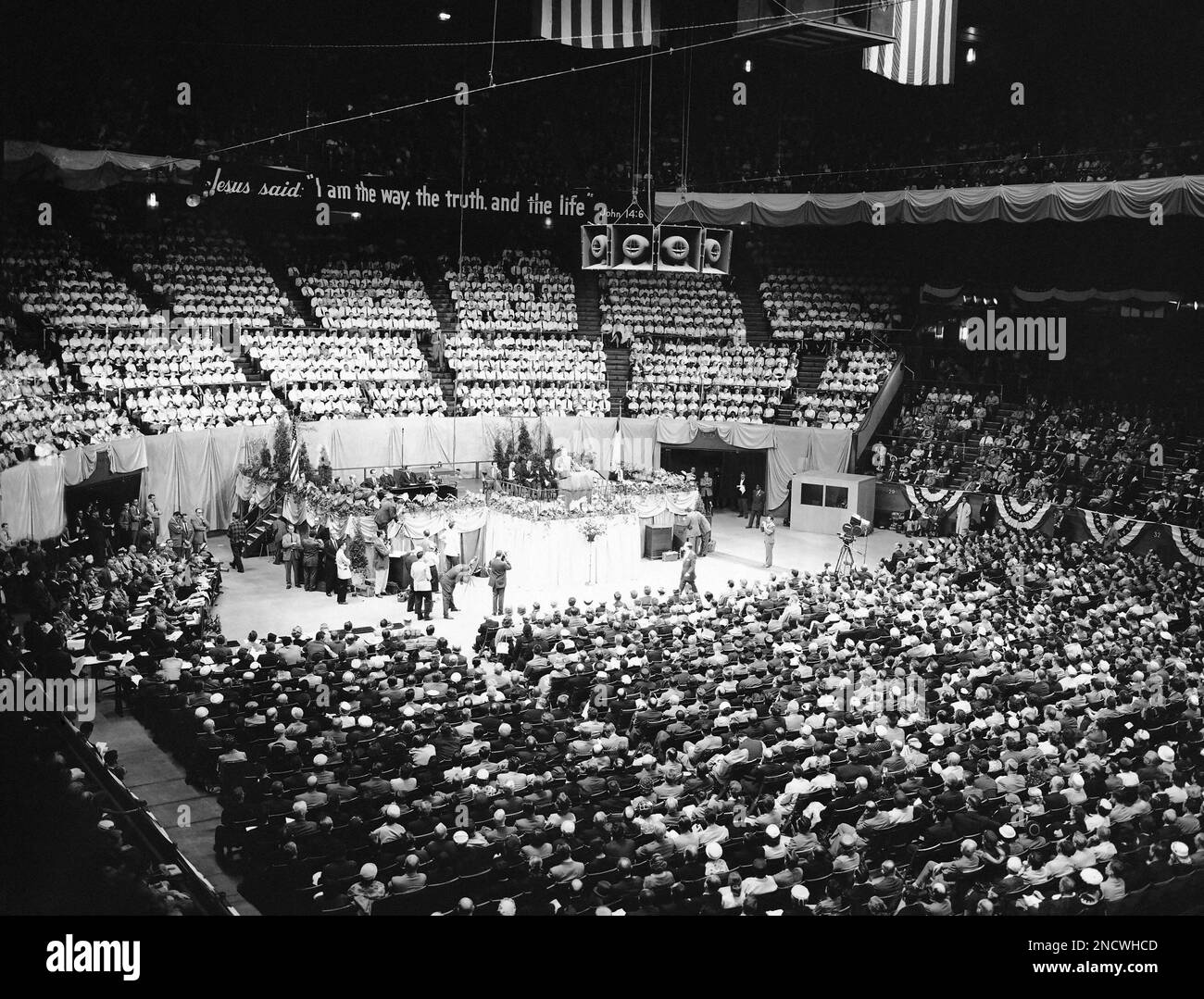 A near-capacity audience in Madison Square Garden, New York May 15 ...