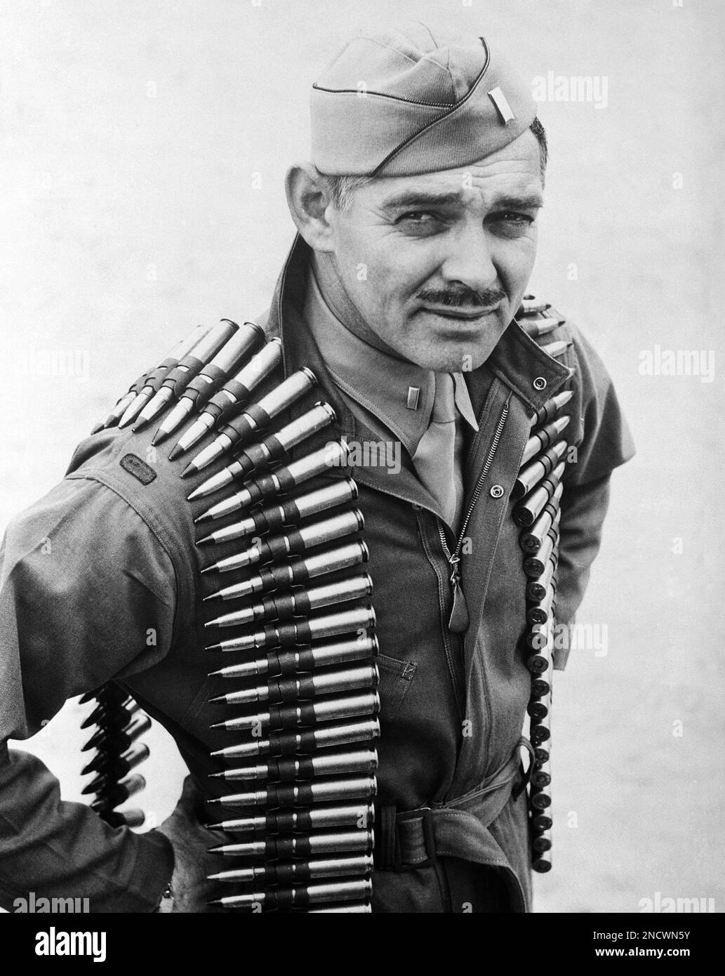 First Lieut. Clark Gable, former movie actor now an aerial gunner in ...