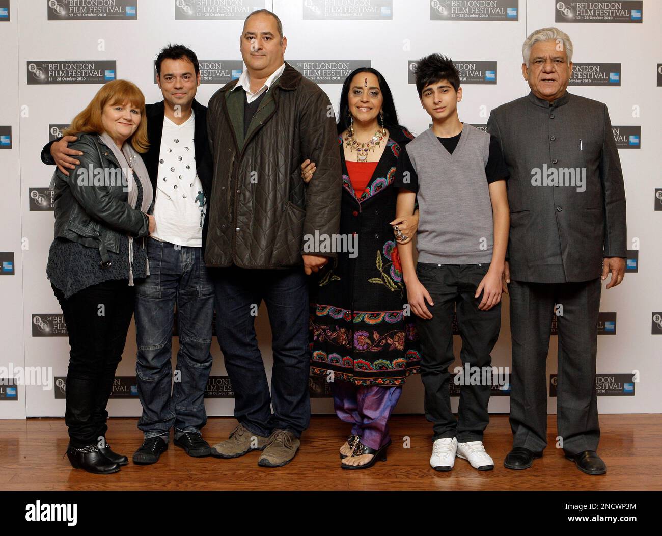 From left, British actress Lesley Nicol, Norwegian actor Emil Marwa ...
