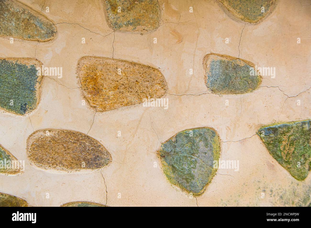 Stone wall as a background or texture. An example of masonry as a ...