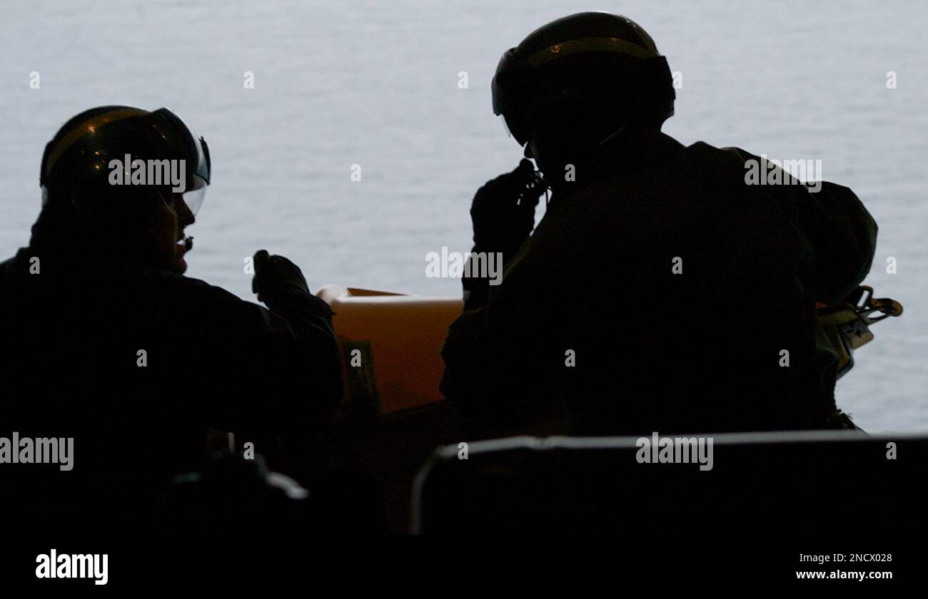 In this photo taken Oct. 12, 2010, Coast Guard Petty Officers Matthew ...