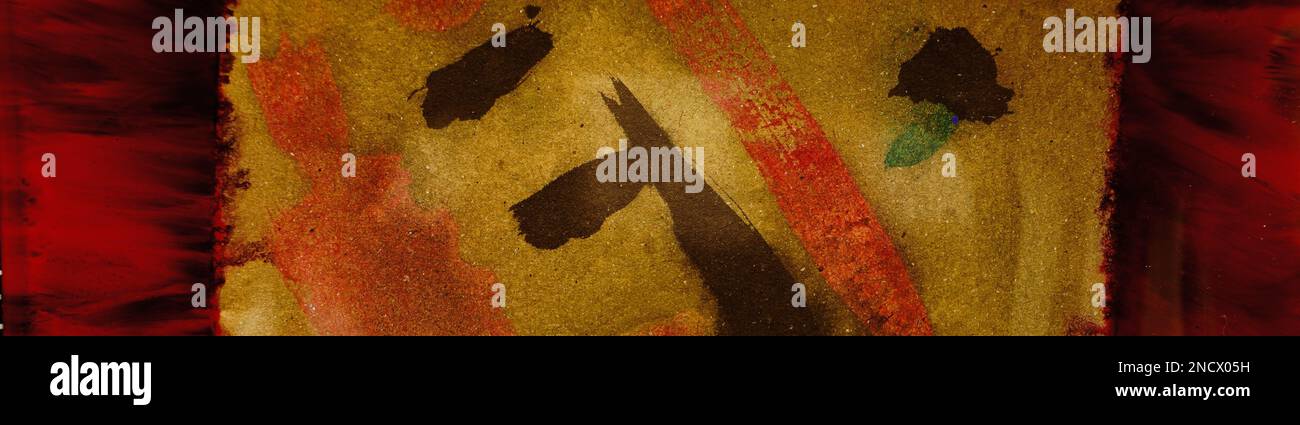 ethnic image of a magical black dog Stock Photo - Alamy