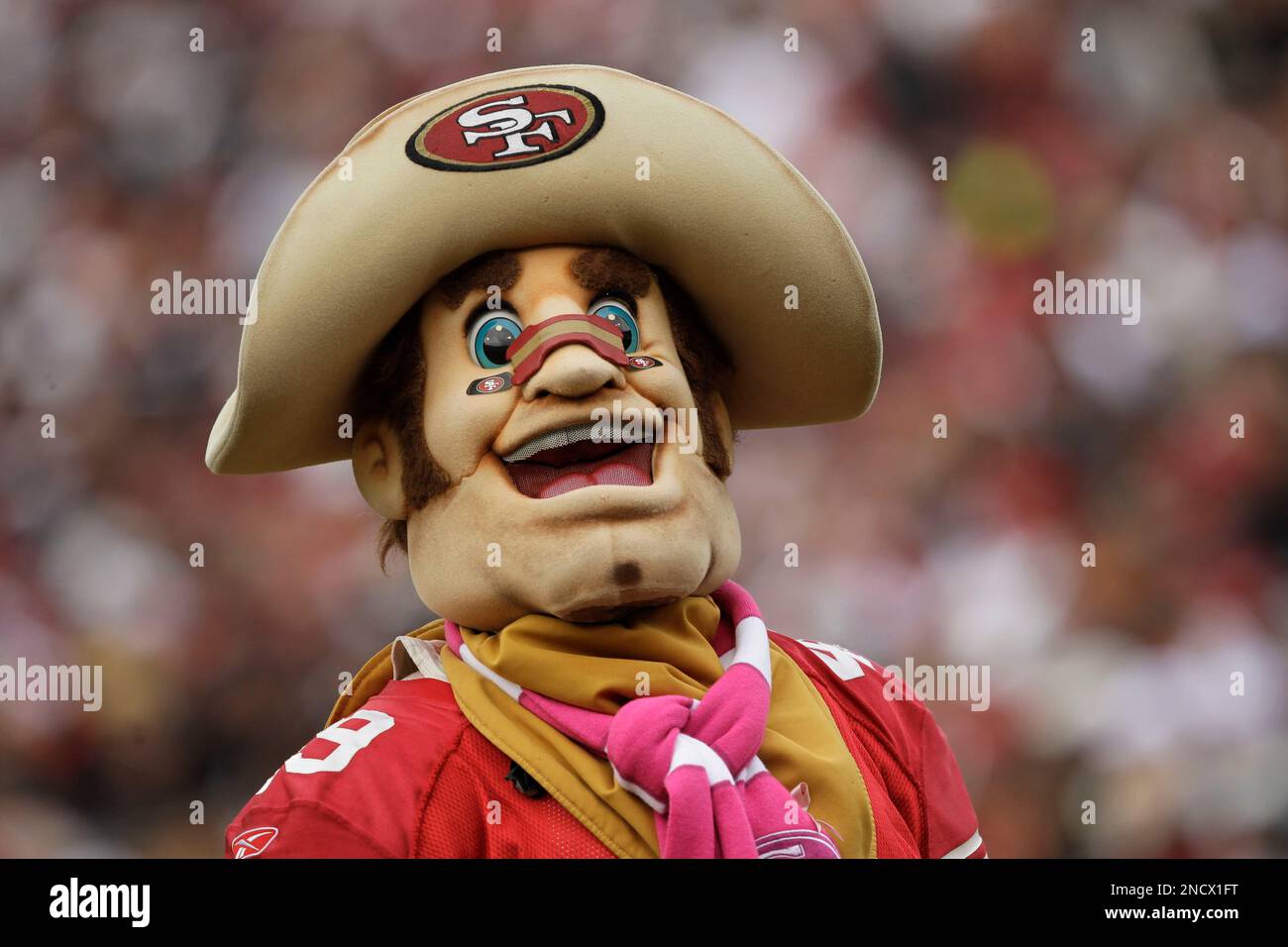 San Francisco 49ers mascot Sourdough Sam during the fourth quarter of ...