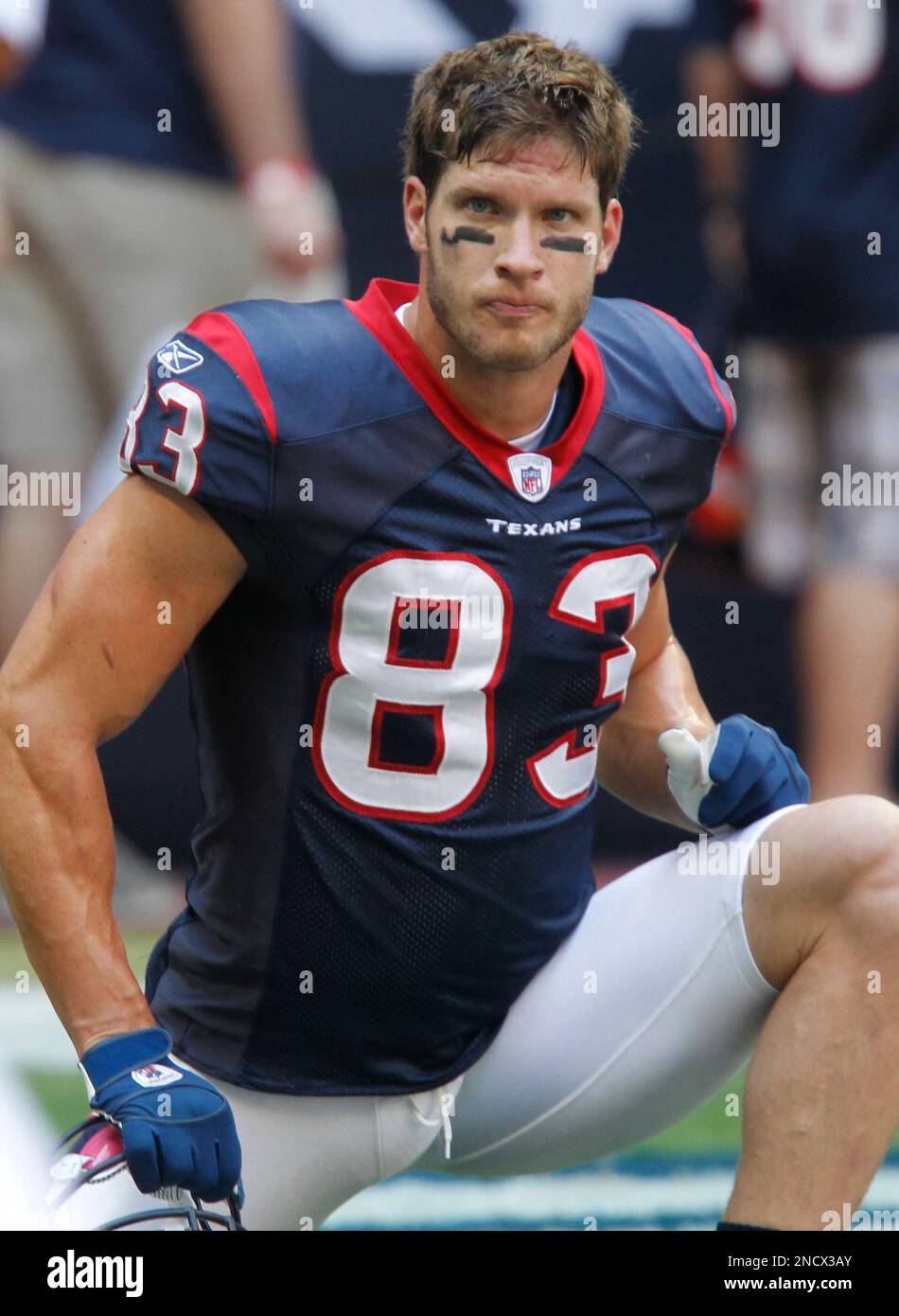 Houston Texans wide receiver Kevin Walter before an NFL football game ...