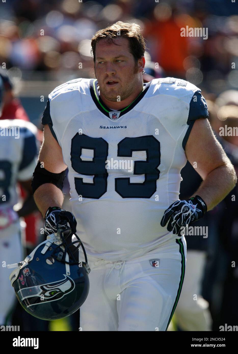 Seattle Seahawks defensive tackle Craig Terrill (93) is seen before an ...
