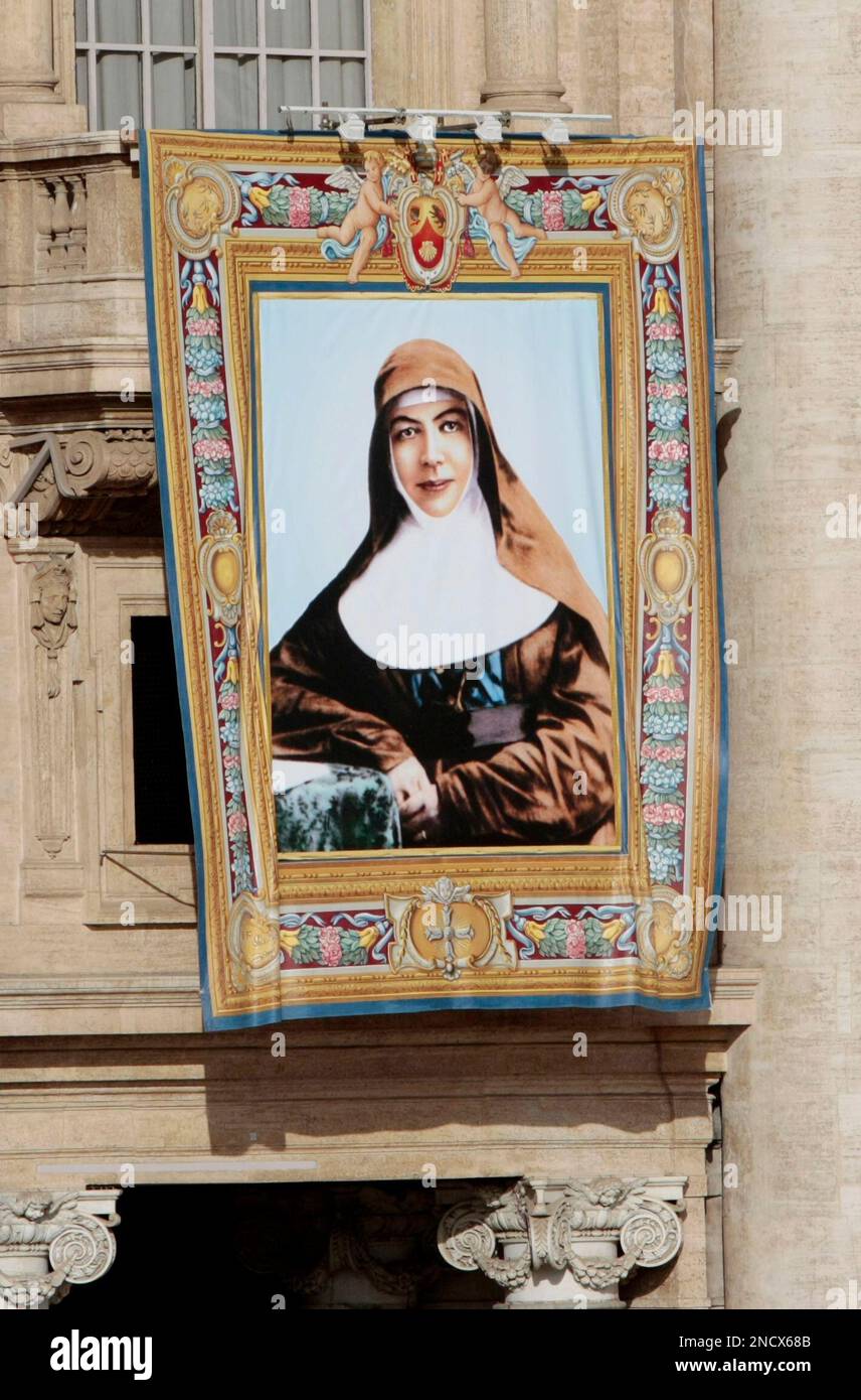 The tapestry of Saint Mary of the Cross Mckillop, of Australia, is ...