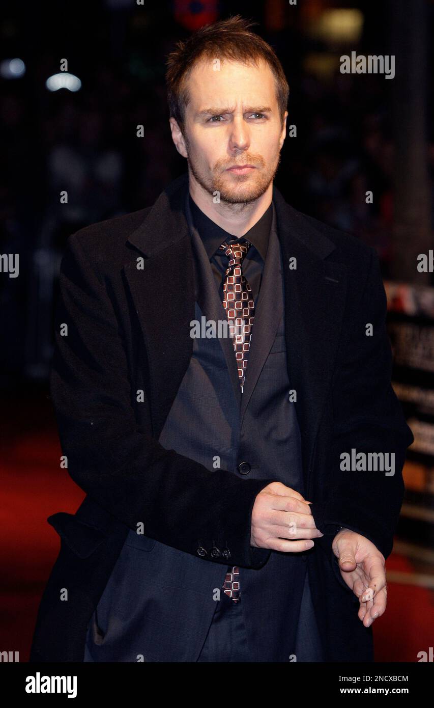 Actor Sam Rockwell arrives on the red carpet for the London Film ...