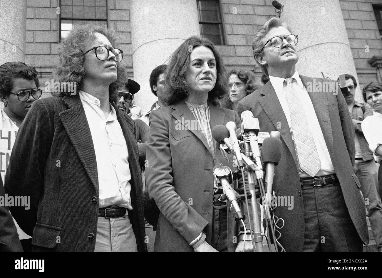 Former Weather Underground member Bernardine Dohrn speaks to members of ...