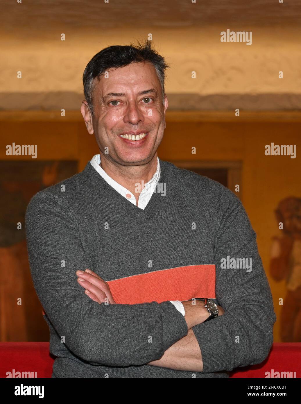 Milan, . 15th Feb, 2023. Milano, Italy LOVERS show theater photocall ...