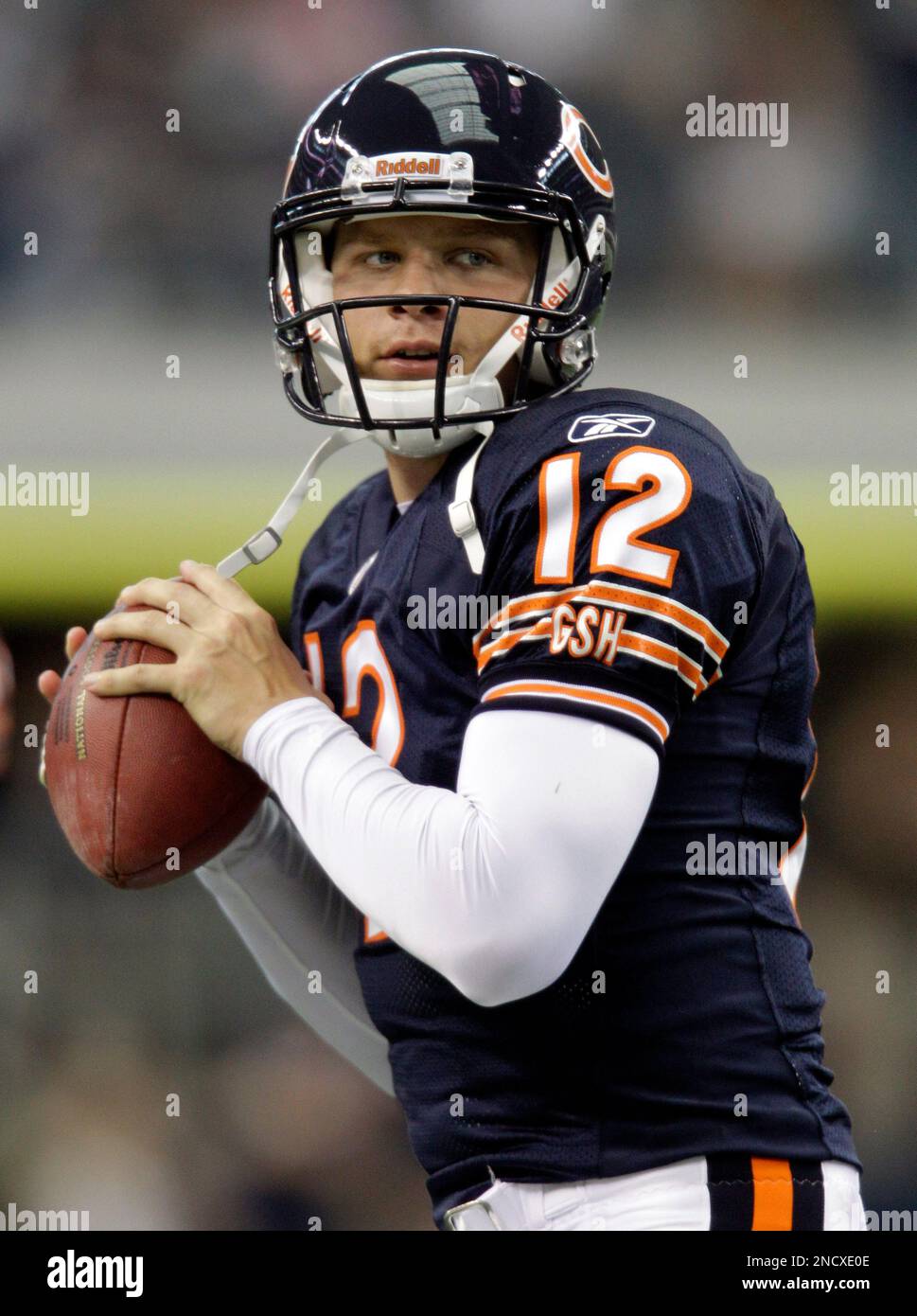 In this photo taken Sept. 19, 2010, Chicago Bears quarterback Caleb ...