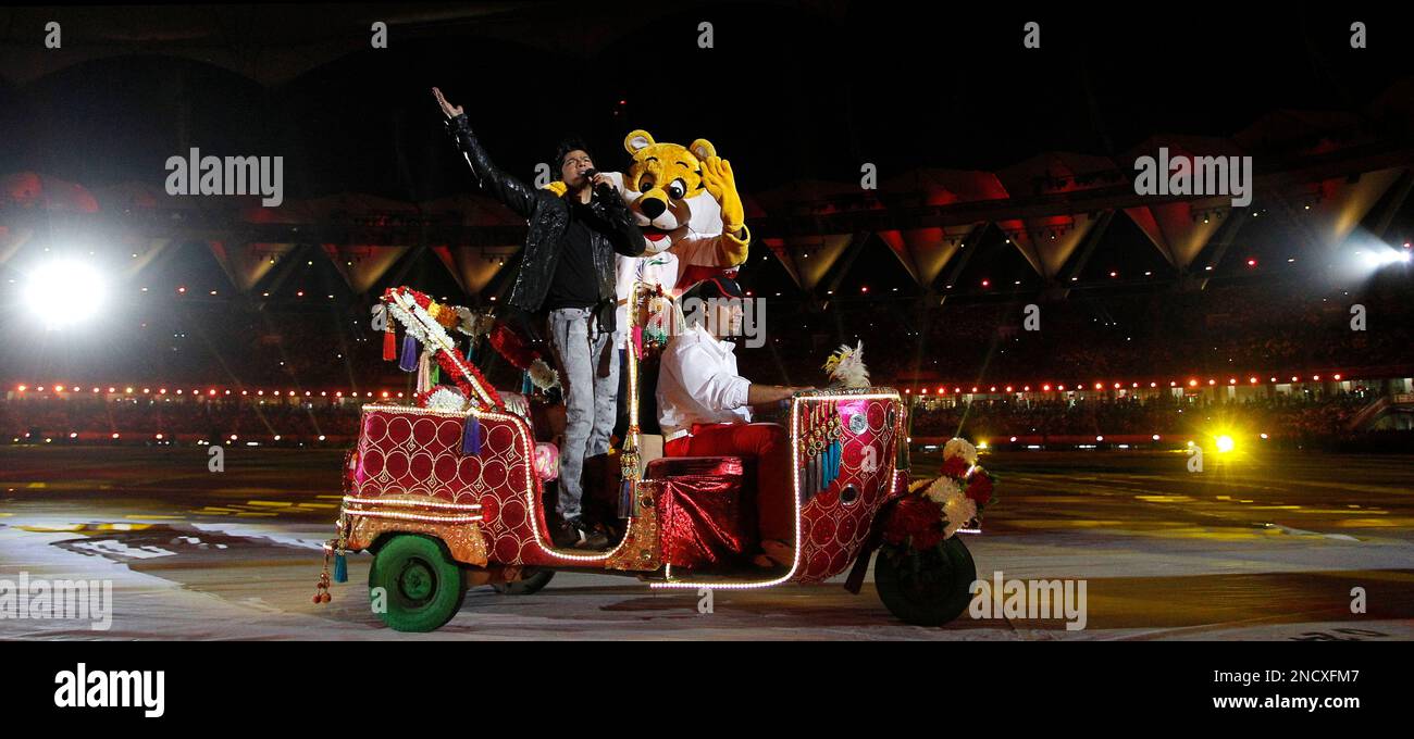 Indian singer Shaan performs the official song of the Commonwealth ...