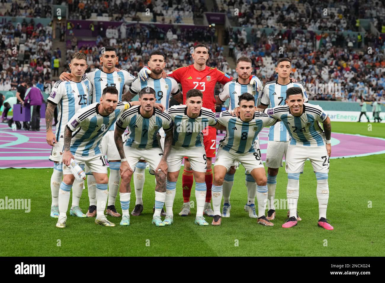 Group photo of the Argentine national team during the FIFA World Cup ...