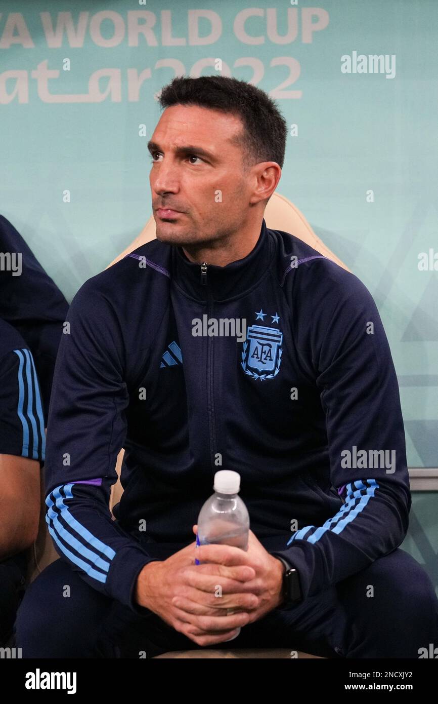 Lionel Scaloni of Argentina seen during the FIFA World Cup Qatar 2022 ...