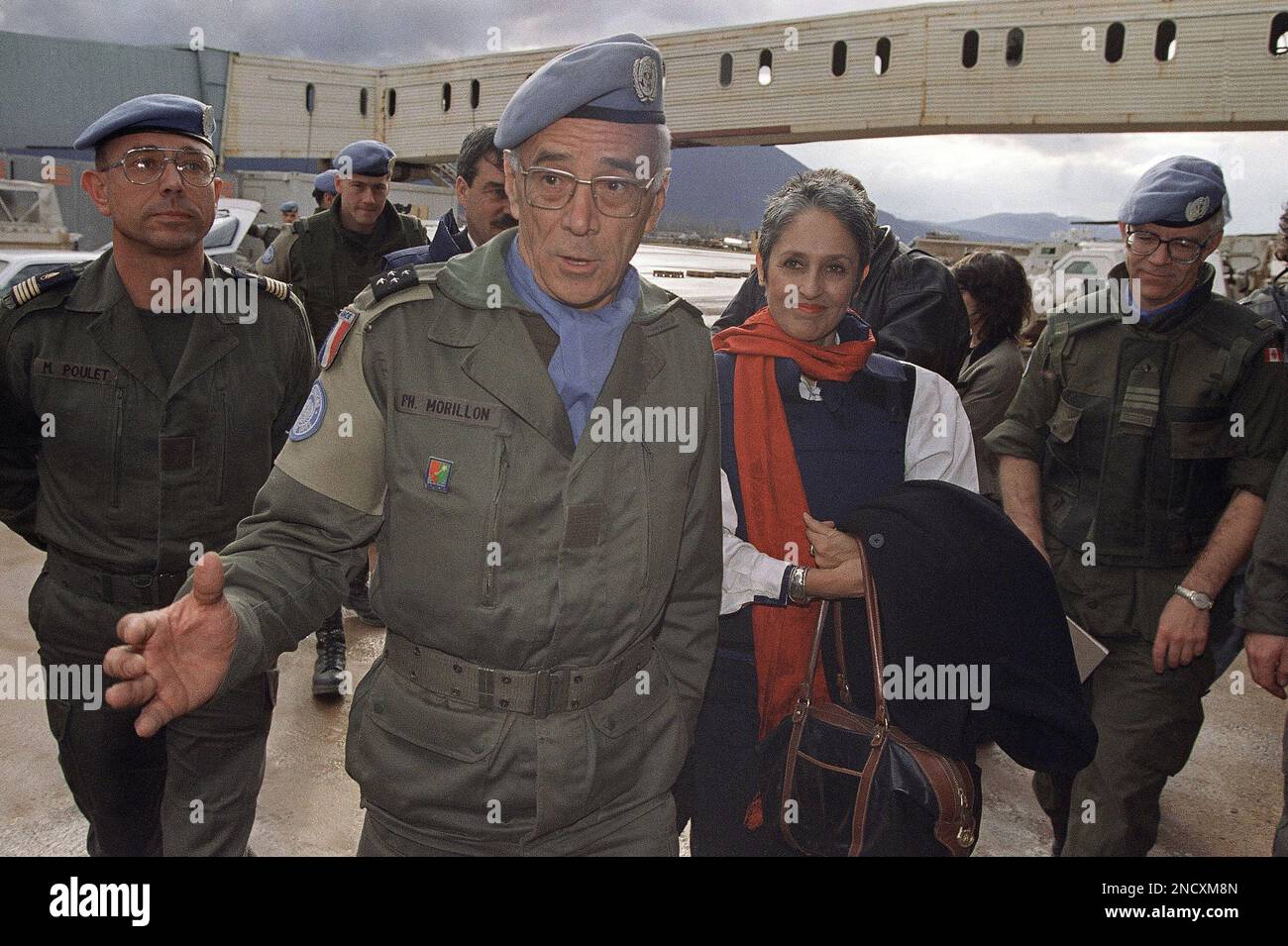 Commander of UN troops in Bosnia-Herzegovina French Maj. Gen. Philippe ...