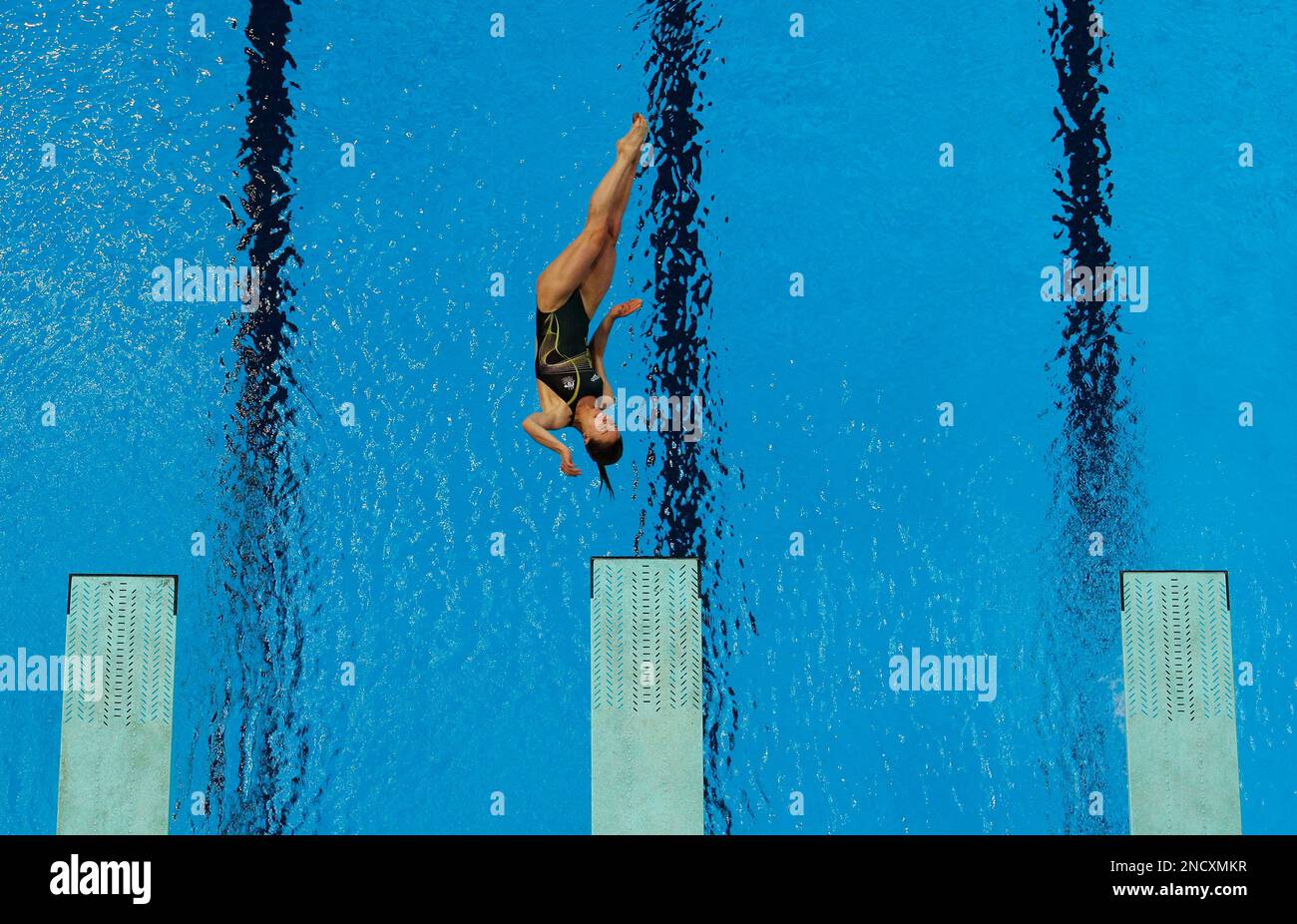 Australia's Sharleen Stratton dives to win the gold medal in the women ...