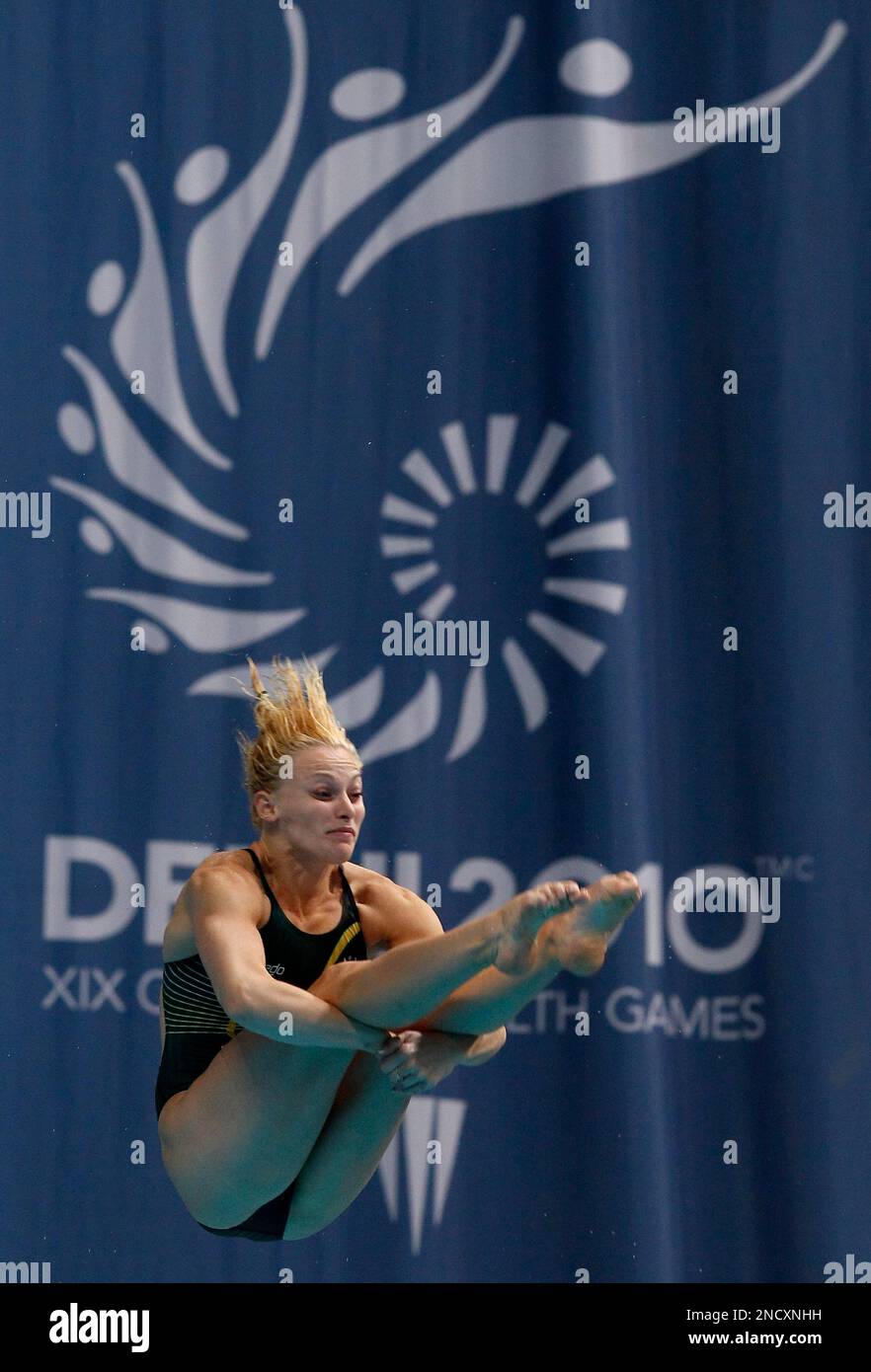 Australia's Jaele Patrick dives to win the bronze medal in the women's ...