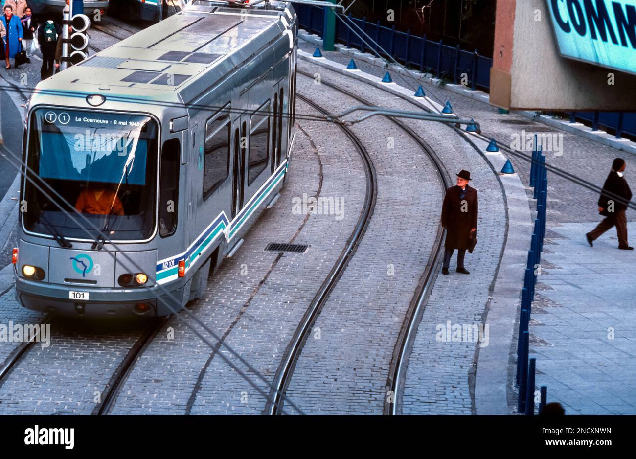 Bobigny, France, High Angle View, Suburban Street Scene, Saint Denis ...