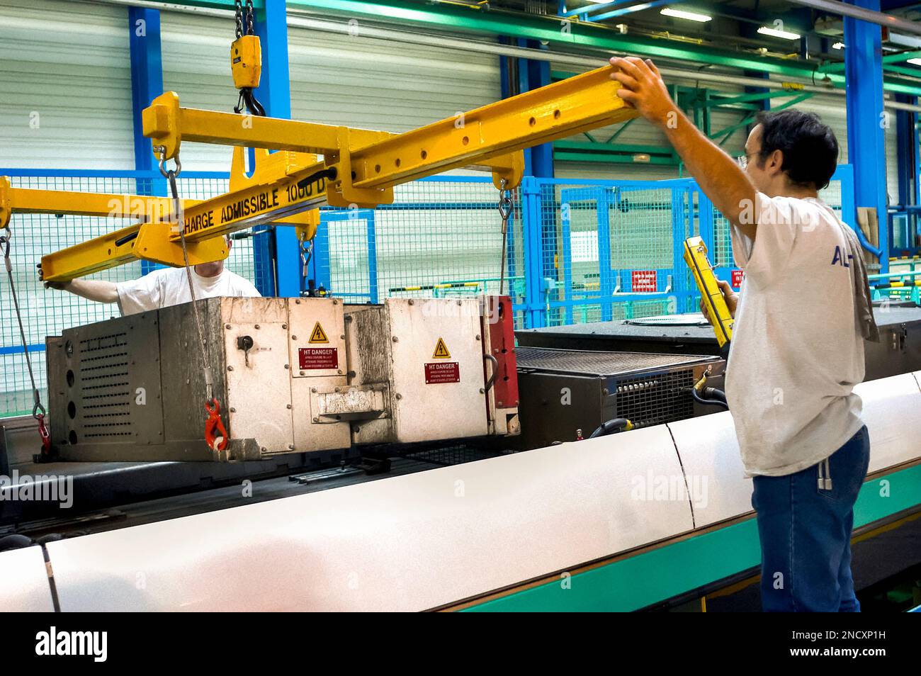 Paris Region, France, RATP Atelier, Men Working in Public Transport ...