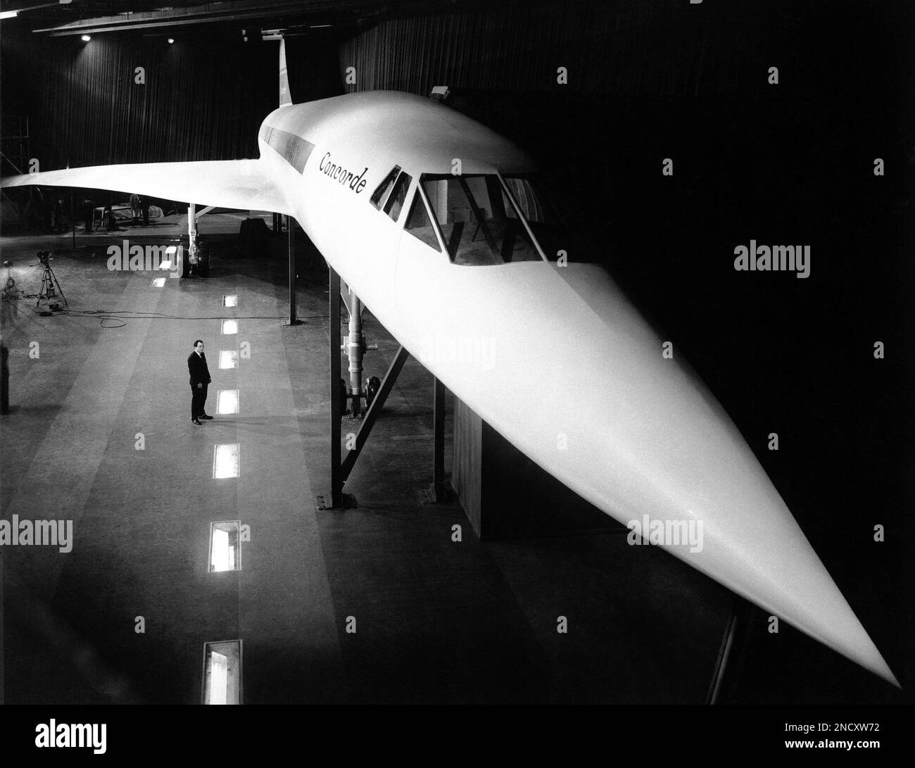 This is a full scale mock up of the Anglo French Concorde Supersonic ...
