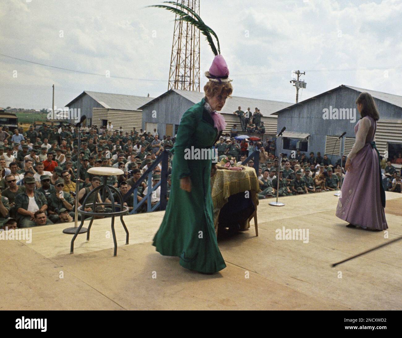 Actress Martha Raye, making her fifth trip to Vietnam to entertain U.S ...