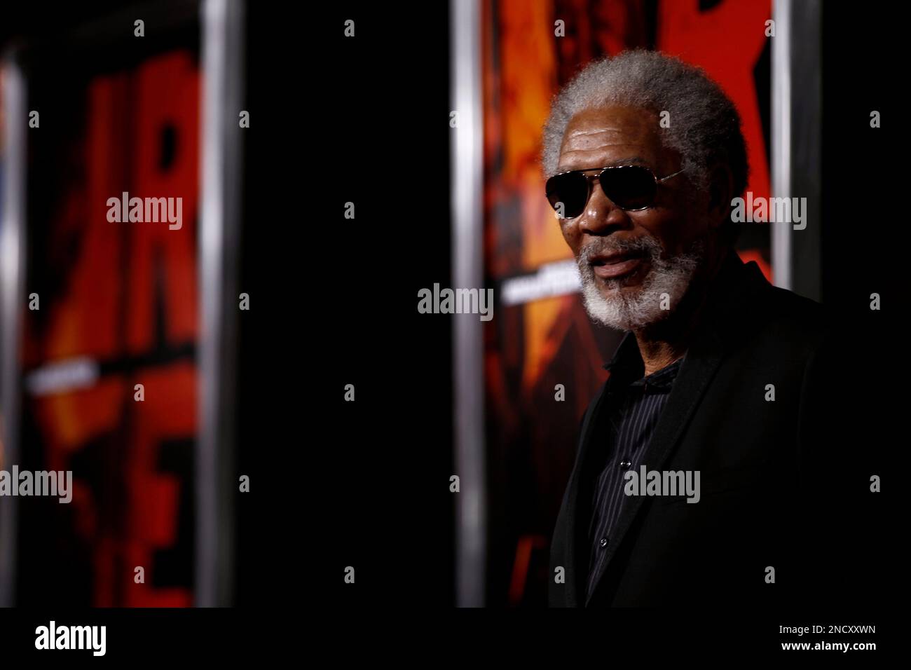 Morgan Freeman arrives at a special screening of the film "Red" in Los ...