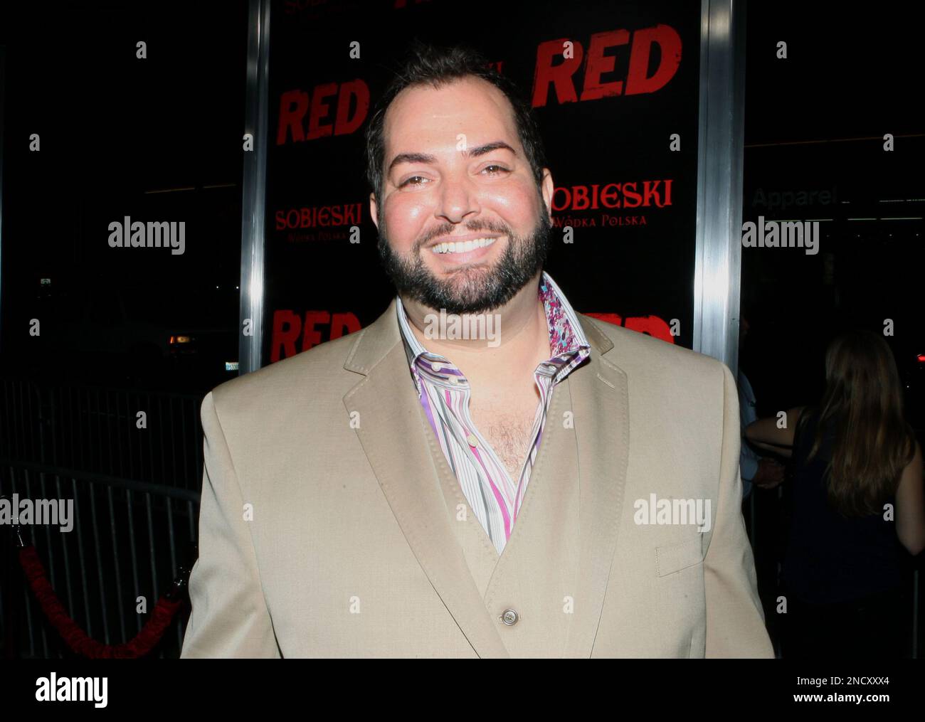 Gregory Noveck arrives at the Sobieski Vodka-sponsored premiere of "RED ...