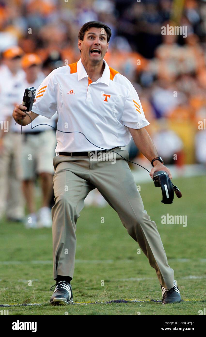 Tennessee head coach Derek Dooley during the second half of an NCAA ...