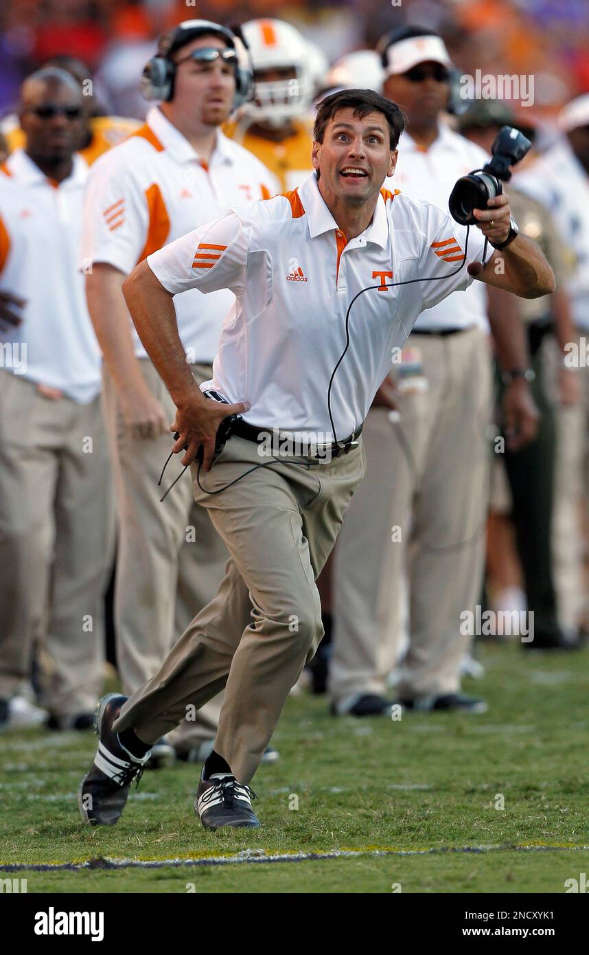 Tennessee head coach Derek Dooley during the second half of an NCAA ...