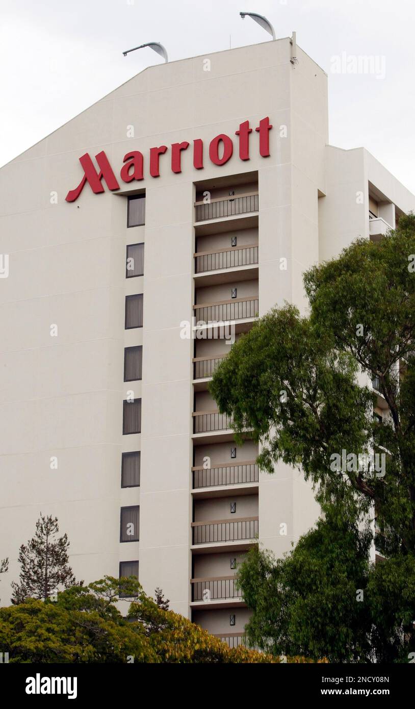 Exterior of a Host Hotel showing a Marriott hotel in Santa Clara, Calif ...