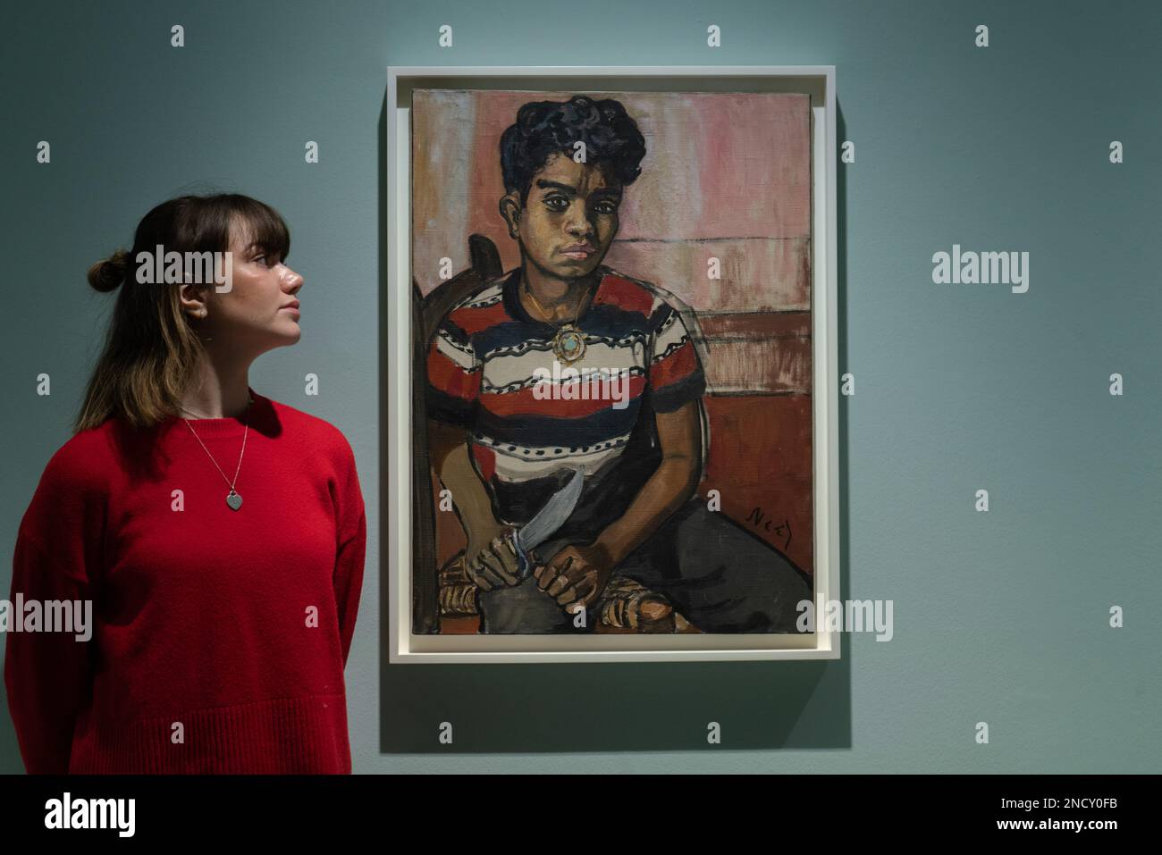 London, UK. 15 February 2023. Image: Alice Neel,“Georgie Arce No. 2 ...