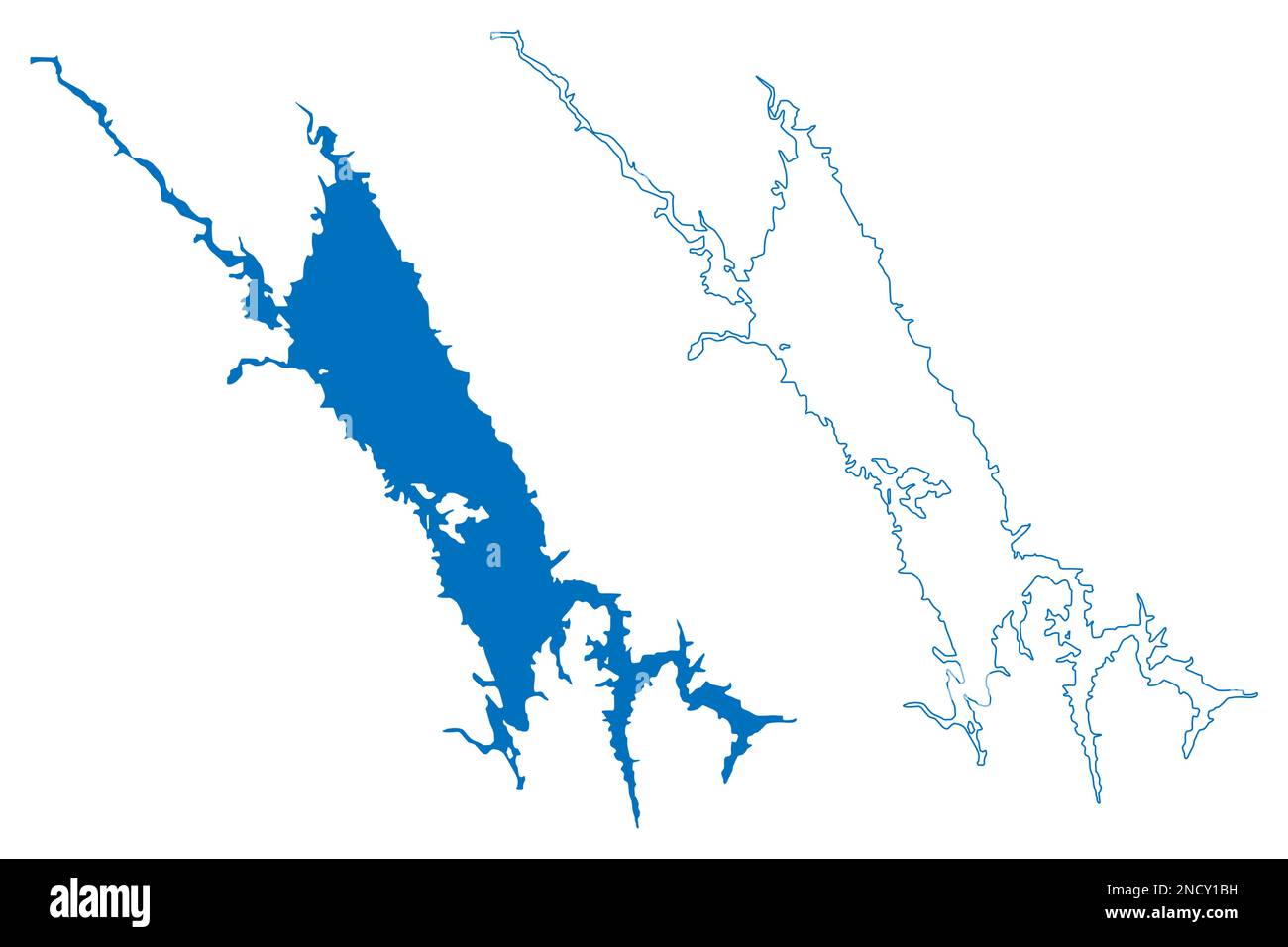 Lake Berryessa Reservoir (United States of America, North America, us ...