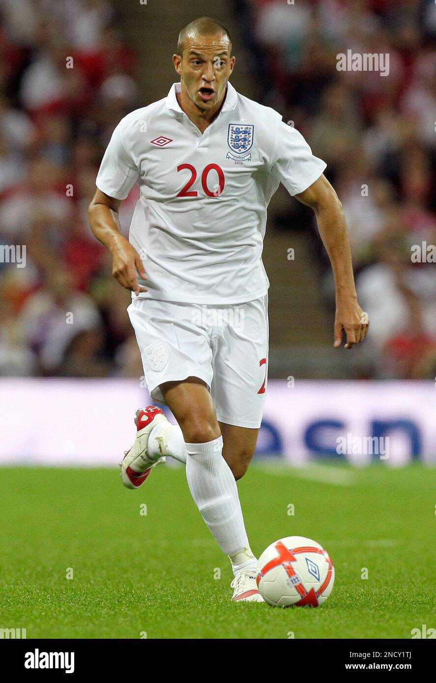 England's Bobby Zamora during their international soccer friendly ...