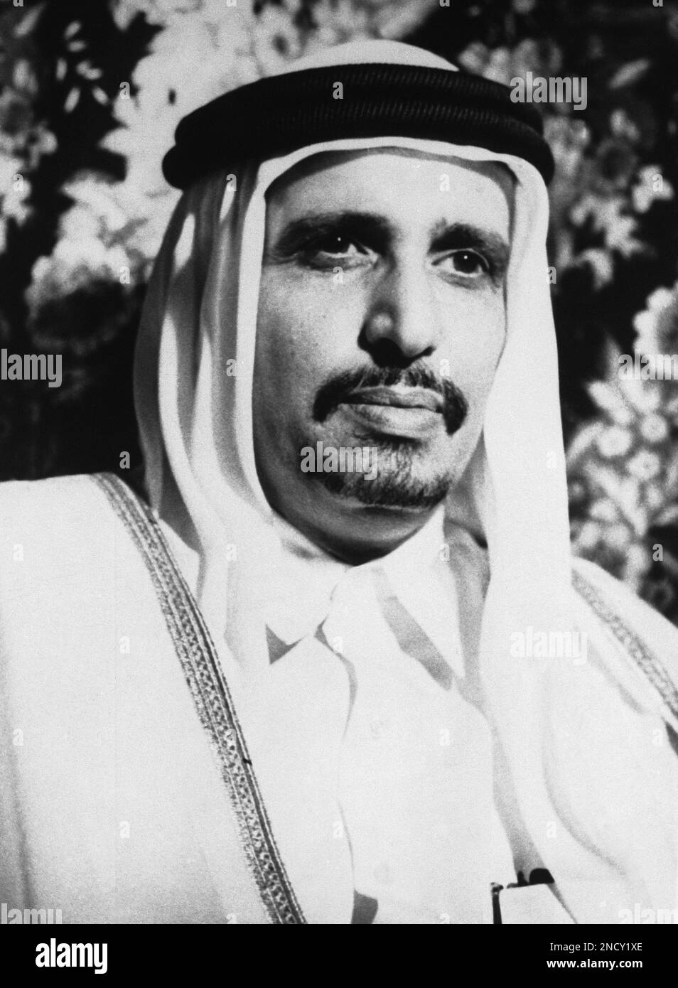 The Sheikh of Qatar, Ahmad bin Ali al-Thani pictured around Dec. 1968 ...