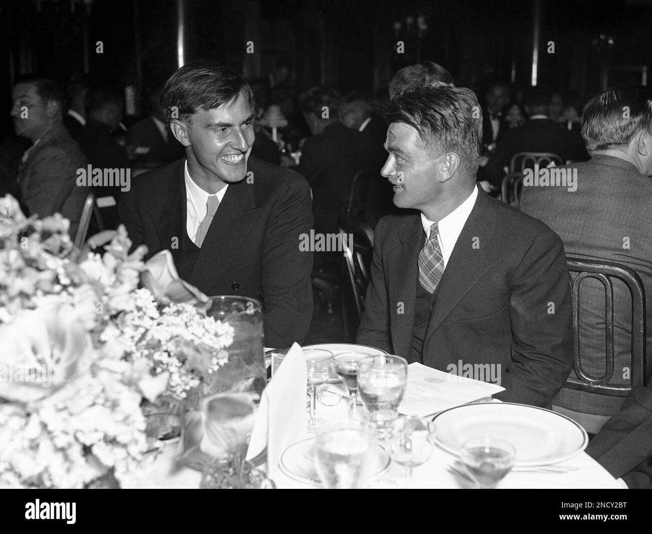 Paul Siple, left, and E. Stancliffe, both of Erie, Pa., as they ...