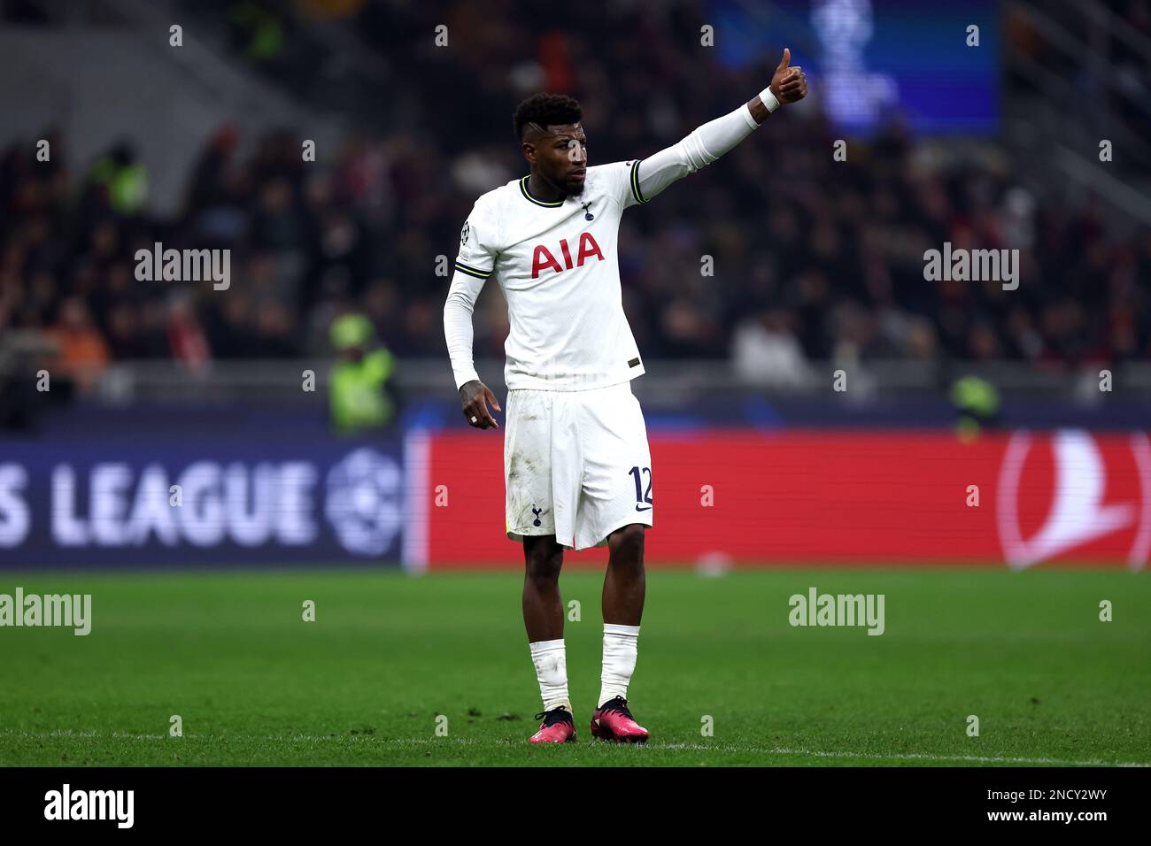 Emerson Royal of Tottenham Hotspur Fc gestures during the Uefa ...