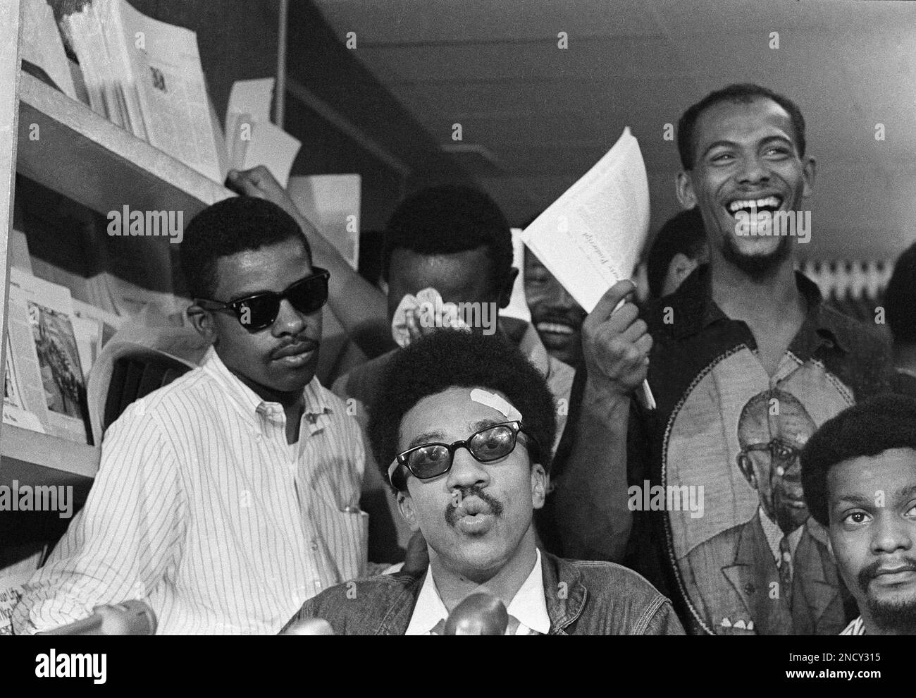 H. Rap Brown, head of the Student Nonviolent Coordinating Committee ...