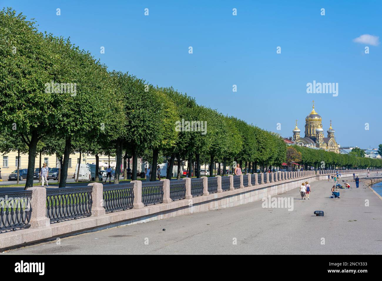 St. Petersburg, the embankment of Lieutenant Schmidt, the Church of the ...